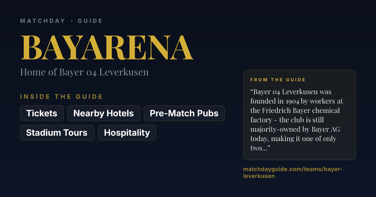 How to Buy Bayer 04 Leverkusen Tickets (2025/26 Guide)