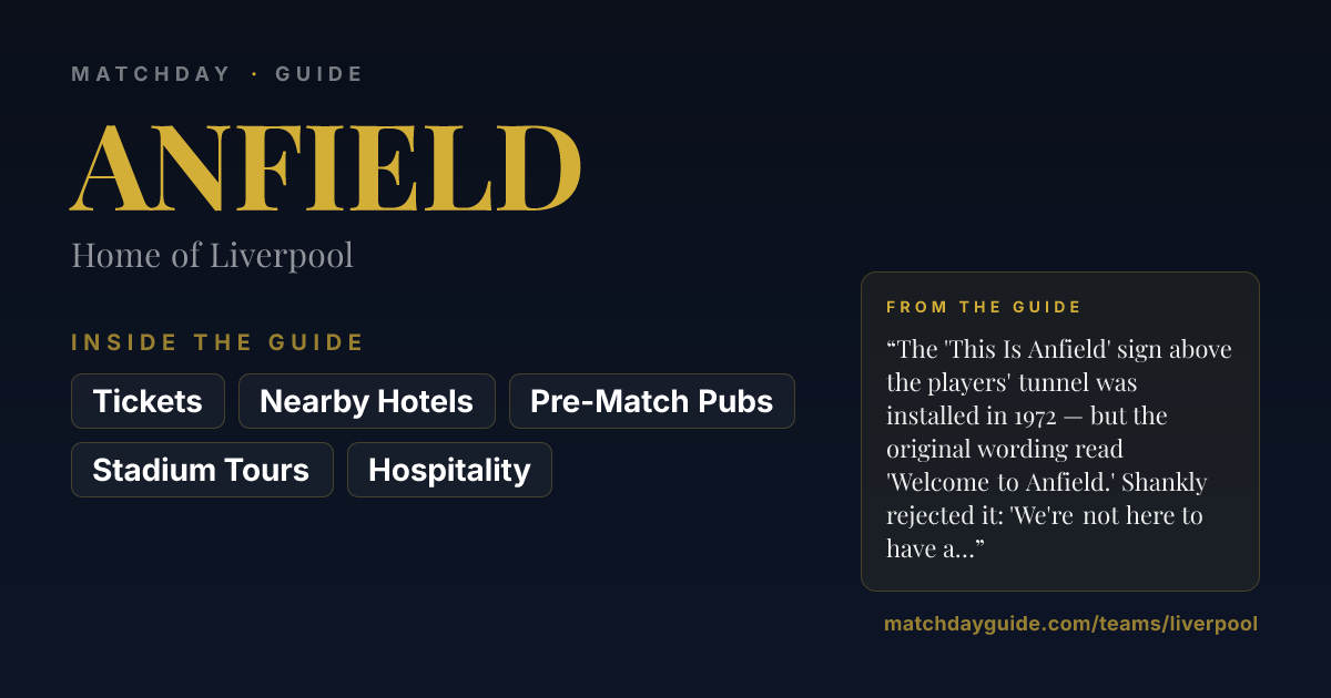 How to Buy Liverpool Tickets (2025/26 Guide)